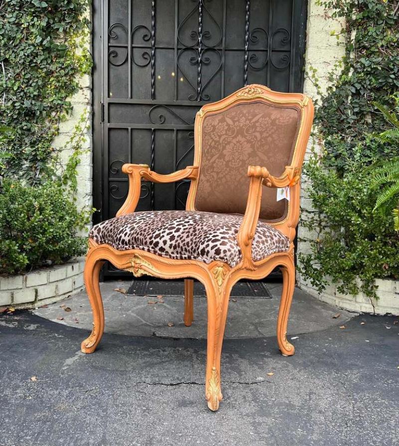 Lewis Mittman - Louis XV Style Louis Mittman Fauteuil Arm Chairs