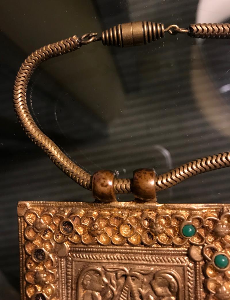 Line Vautrin - An Early Gilt Bronze Necklace by Line Vautrin