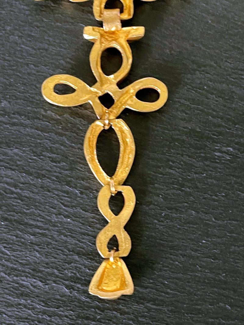 Line Vautrin - French Bronze Link Brooch Line Vautrin
