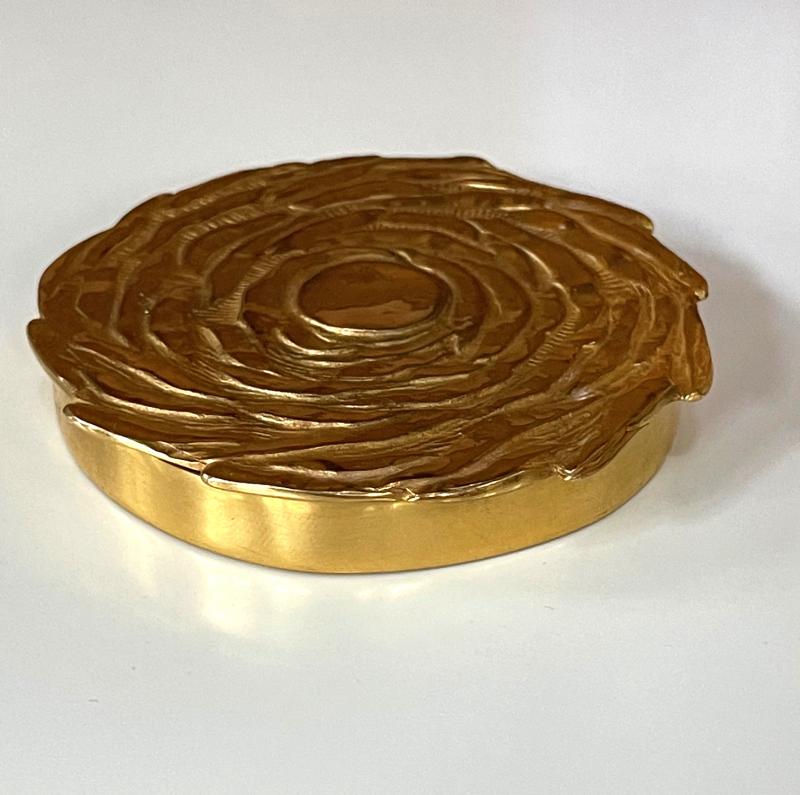 Line Vautrin - Gilt Bronze Fleur Box by Line Vautrin