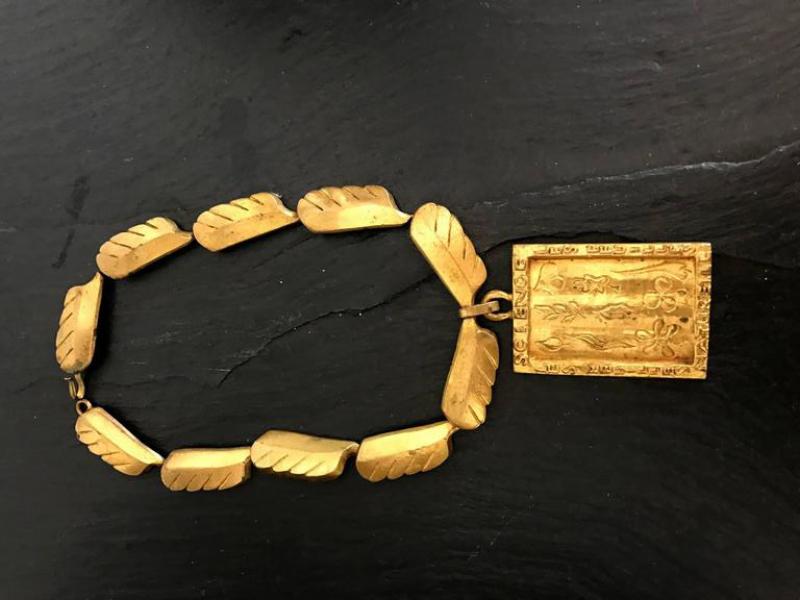 Line Vautrin - Gilt Bronze Necklace by Line Vautrin