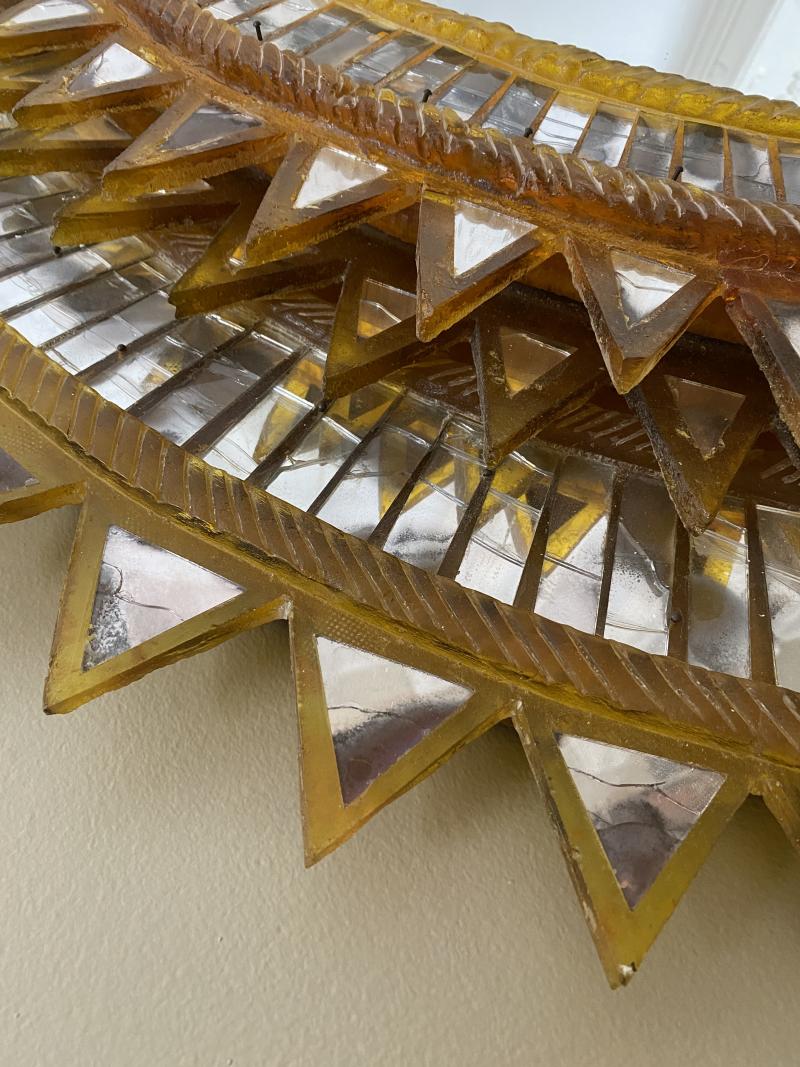 Line Vautrin - Line Vautrin, Mirror "Soleil à pointes n°4", circa 1970s