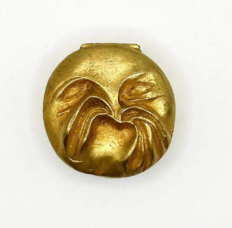 Line Vautrin - Rare French Small Gilt Bronze Box by Line Vautrin