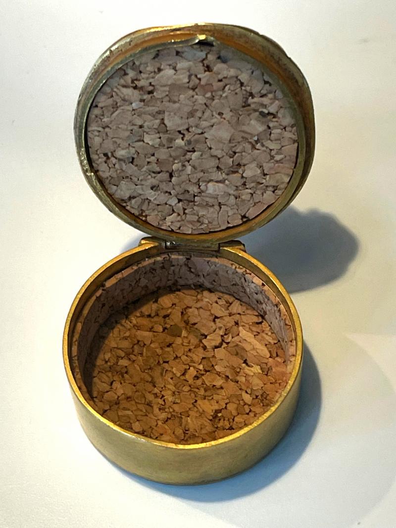 Line Vautrin - Rare French Small Gilt Bronze Box by Line Vautrin