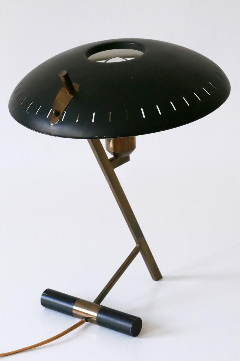 Louis Christiaan Kalff - Elegant Mid-Century "Decora" or Z Table Lamp ...