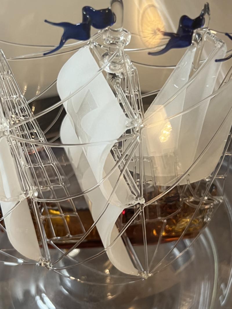 Lymington Glass Mystiques Company - EXTRAORDINARY HANDBLOWN GLASS SHIP ...