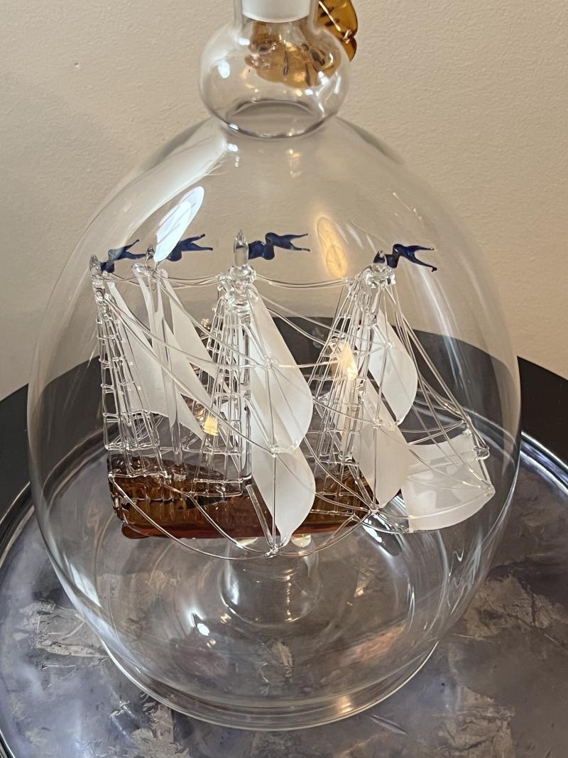 Lymington Glass Mystiques Company - EXTRAORDINARY HANDBLOWN GLASS SHIP ...