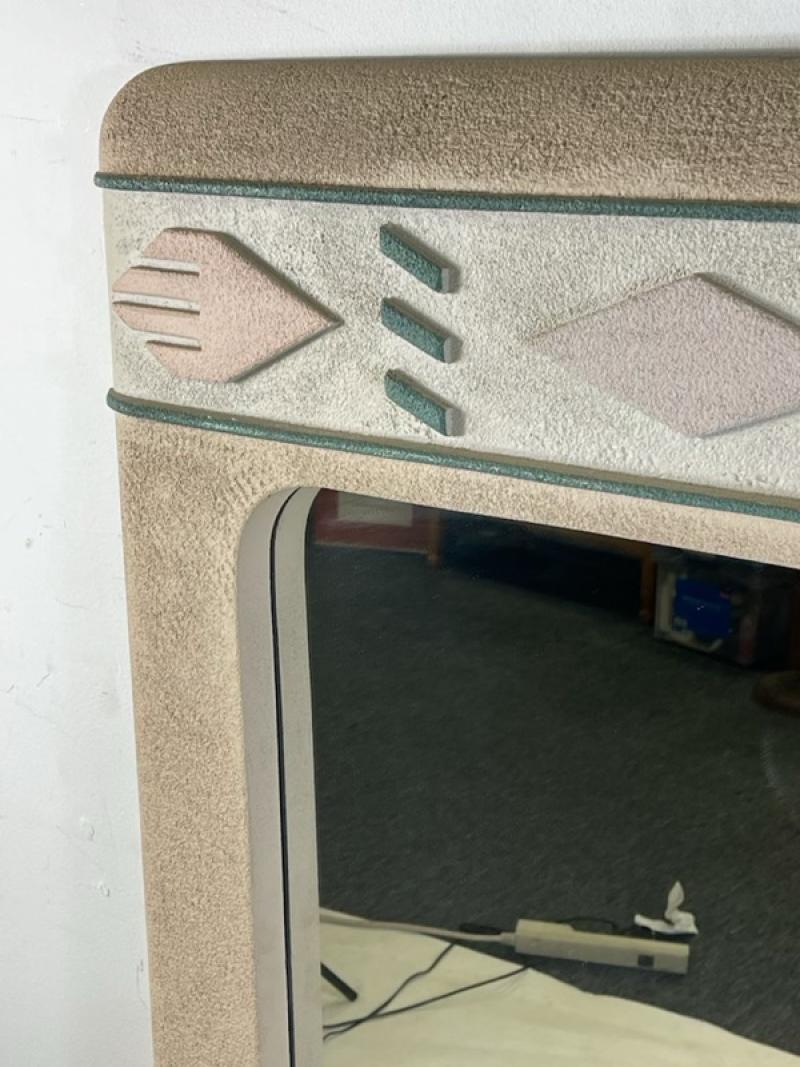 MODERN PAIR OF SOUTH WESTERN NATIVE DESIGN MIRRORS