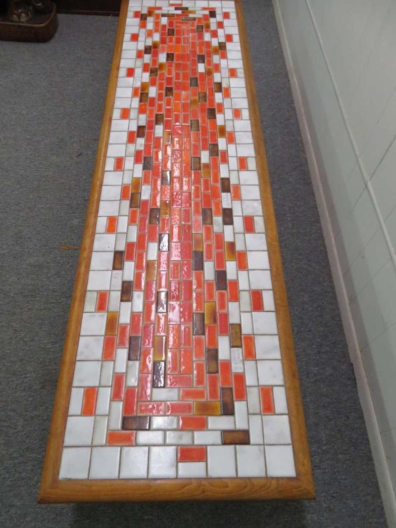 Magnificent Tile Top Coffee Table, Mid-Century Modern
