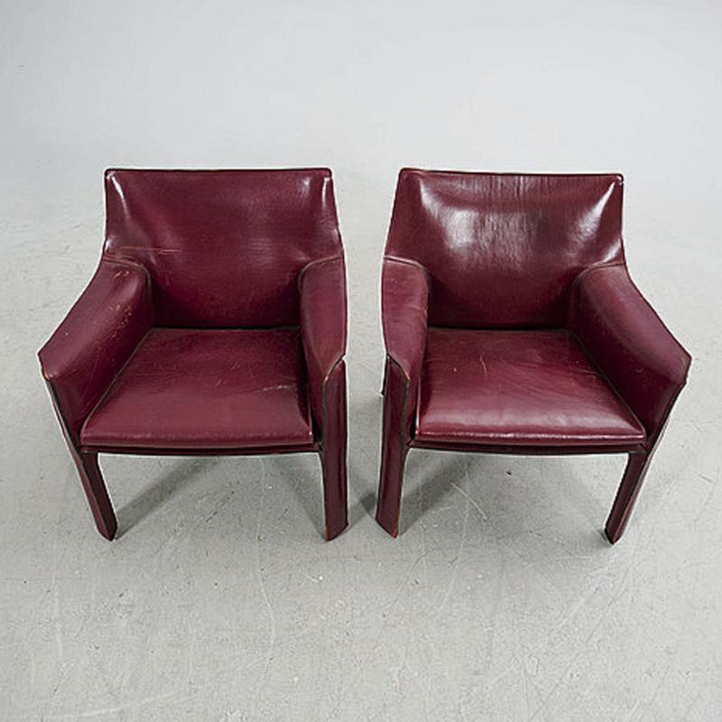 Mario Bellini - Mario Bellini CAB 414 Pair Lounges by Mario Bellini for ...