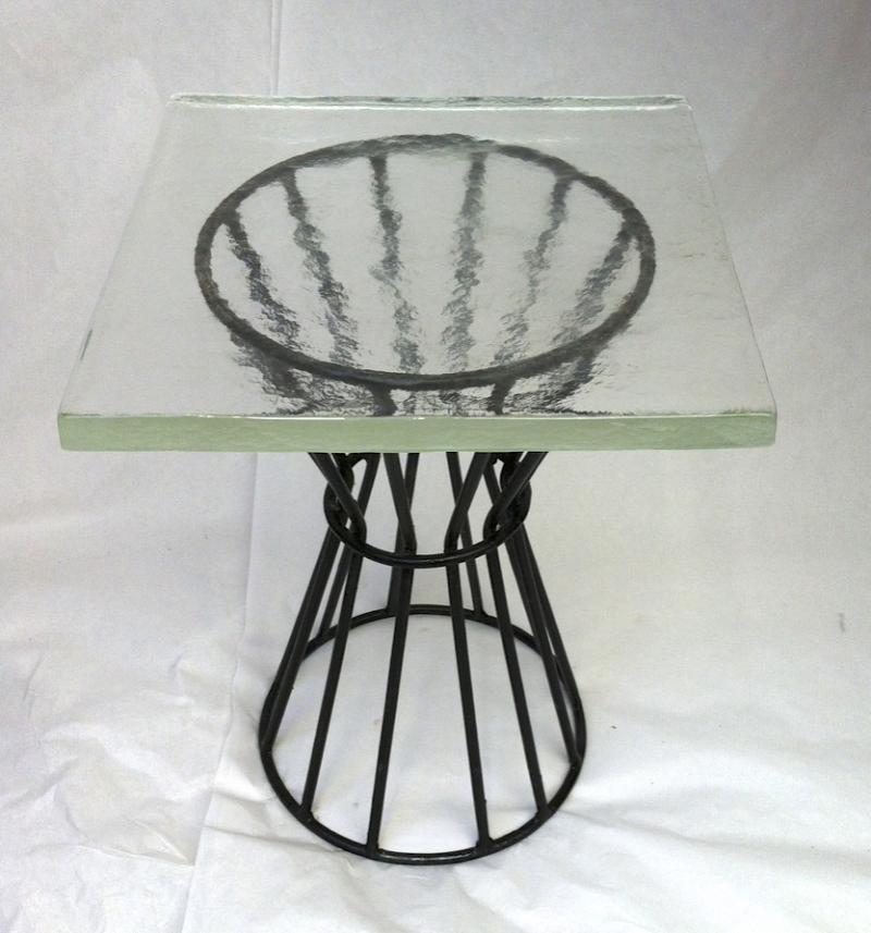 Mathieu Matégot - Pair of Coffee Tables or Side Tables in the style of ...