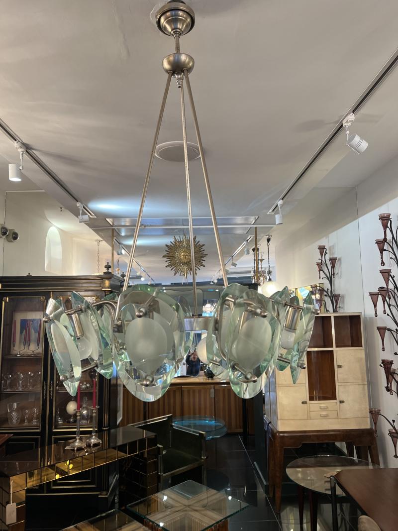 Max Ingrand - Important Max Ingrand ceiling light Model 2088