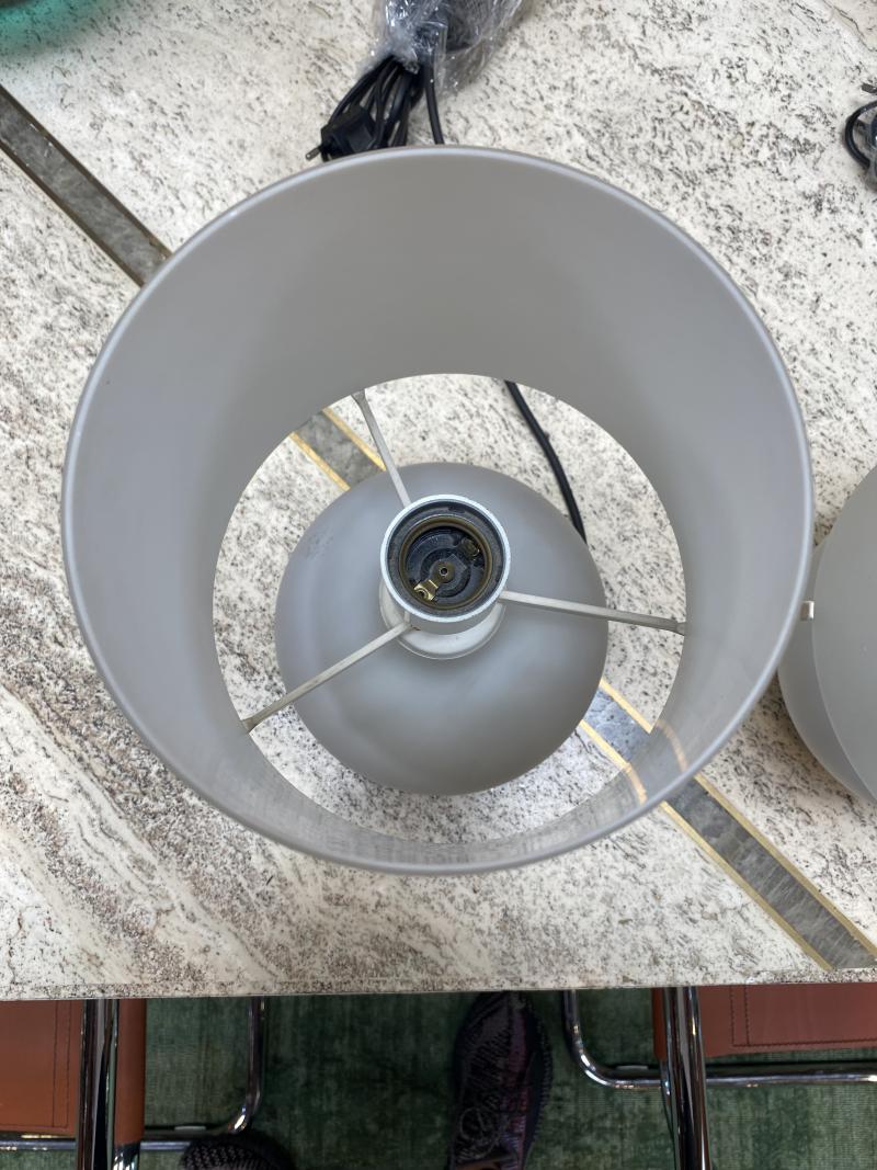 Max Ingrand - Pair of 2 Max Ingrand Glass Table Lamp for Fontana Arte ...
