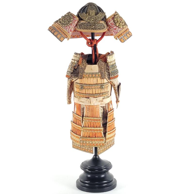 Meiji Period Partial Miniature Samurai Armor and Weapons Set, late 19th ...