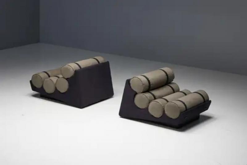 Mid-Century Cylindrical Lounge Chair, Brazil, 1970s