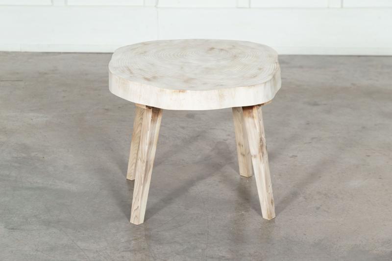 Mid Century English Bleached Teak Root Coffee Table