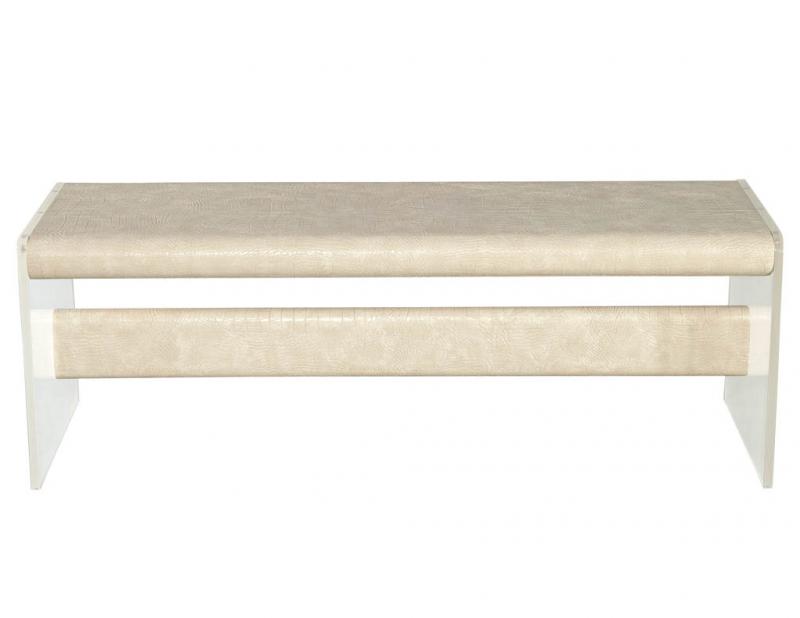 Mid-Century Modern Lucite Bench