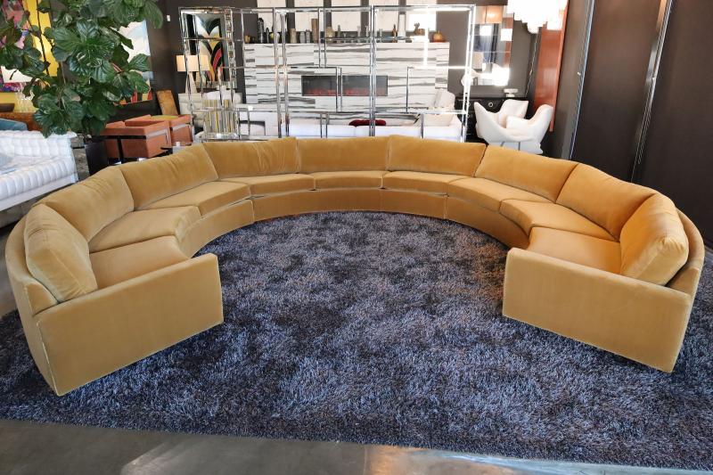Milo Baughman - Milo Baughman for Thayer Coggin Large Circular Sofa in ...