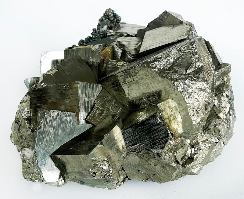 Monumental Peruvian Pyrite Cluster Weighing 92 lbs.
