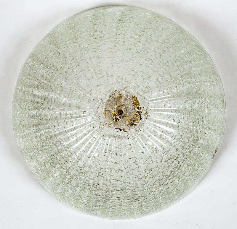 Murano Blown Dome-Shaped Flushmount or Pendant, 2 Available