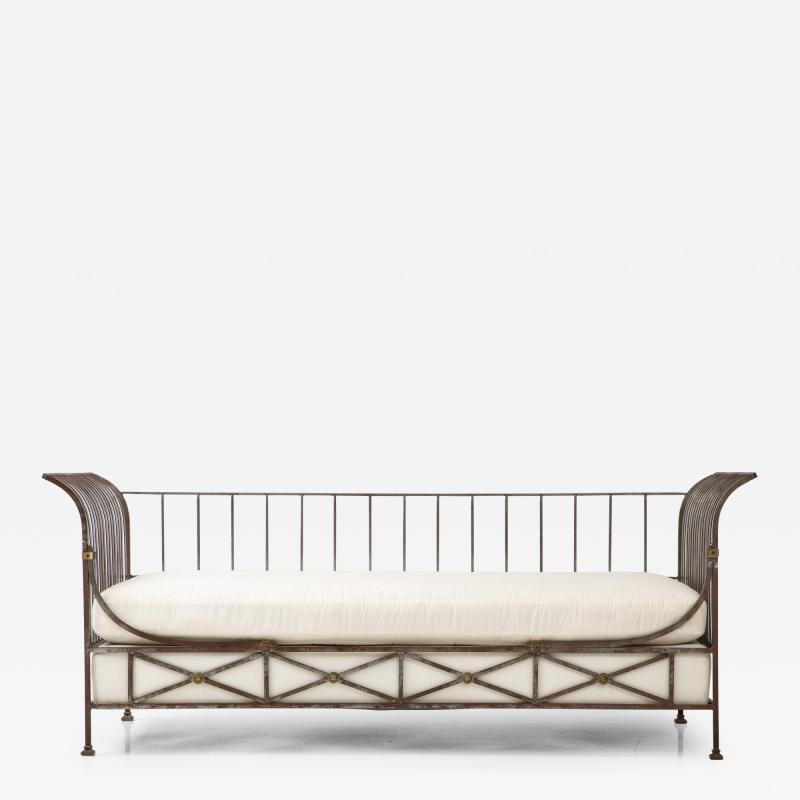 Neoclassical Style Steel Daybed, circa 1960