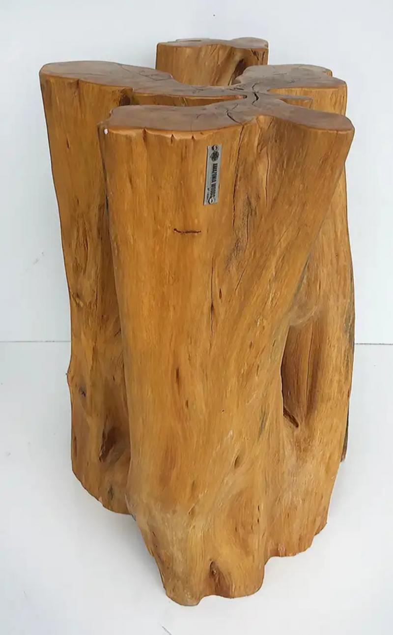 Organic Modern Brazilian Amazonia Guaranta Dining Table Base, Reclaimed ...