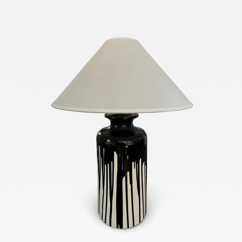 PAIR OF DRIP GLAZE TABLE LAMPS