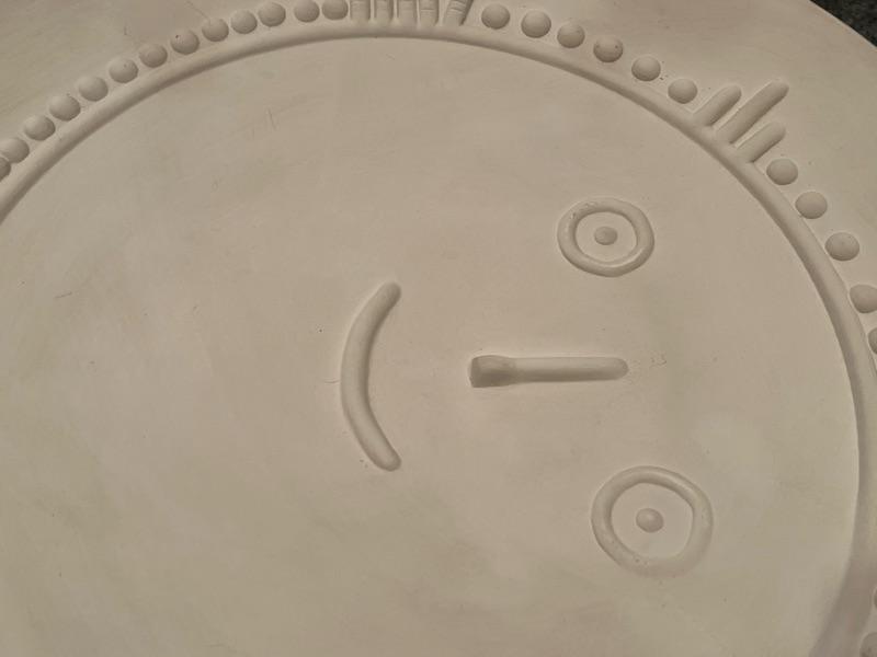 Pablo Picasso - RARE SMILING SUN MATTE WHITE CERAMIC PLATE BY PABLO PICASSO