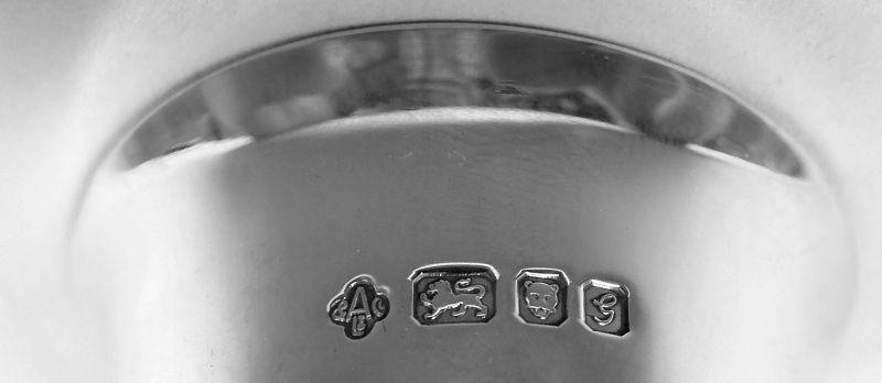 Pair of Asprey English Classical Sterling Silver Cocktail Cups 1981