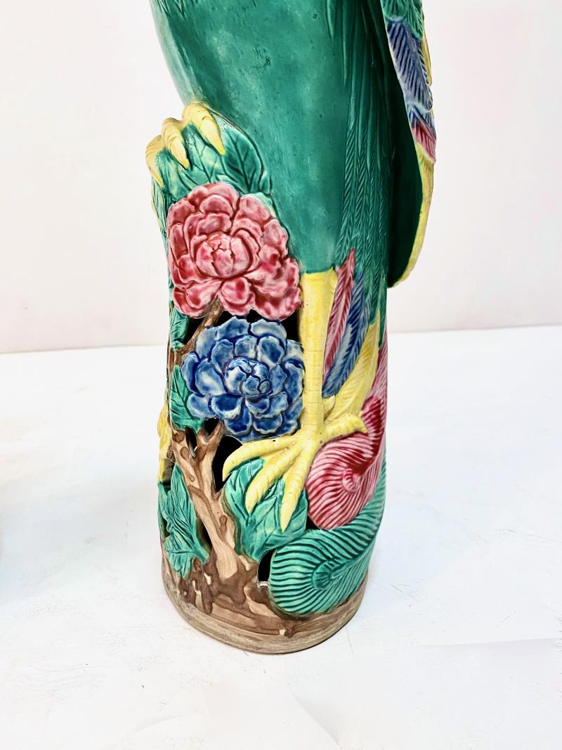 Pair of Chinese Porcelain Phoenix (Ho-Ho) Birds