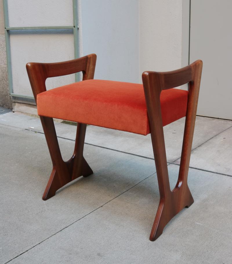 Pair of Italian Mid-Century Modern Stools