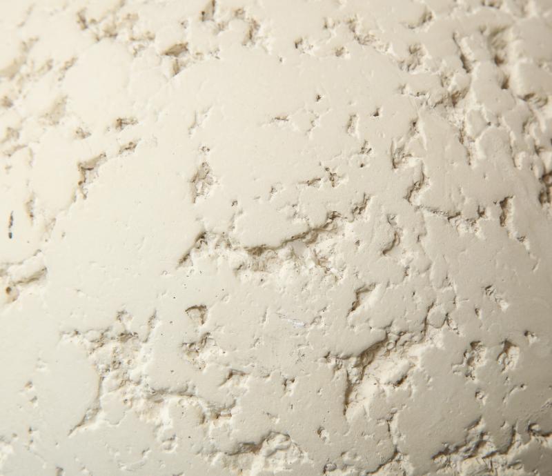 Lerebours Bespoke - Pair of Textured Custom Circular Plaster Lamps