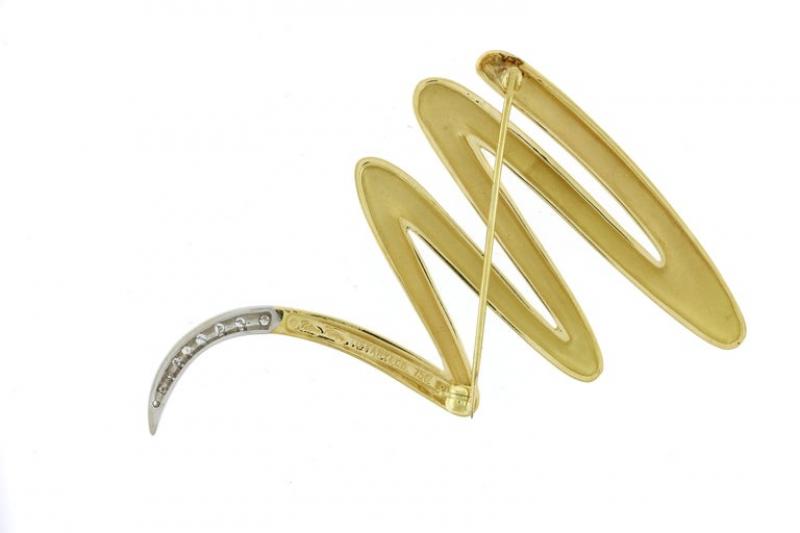 Paloma Picasso - Paloma Picasso for Tiffany & Co. Diamond Squiggle Pin