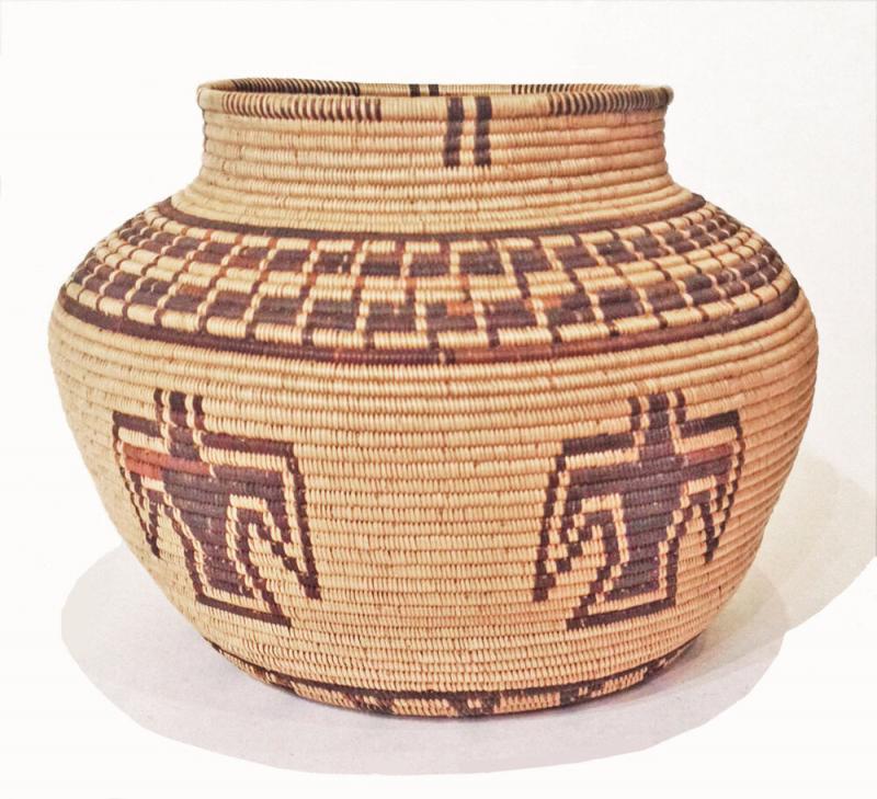 Panamint Shoshone pictorial basket