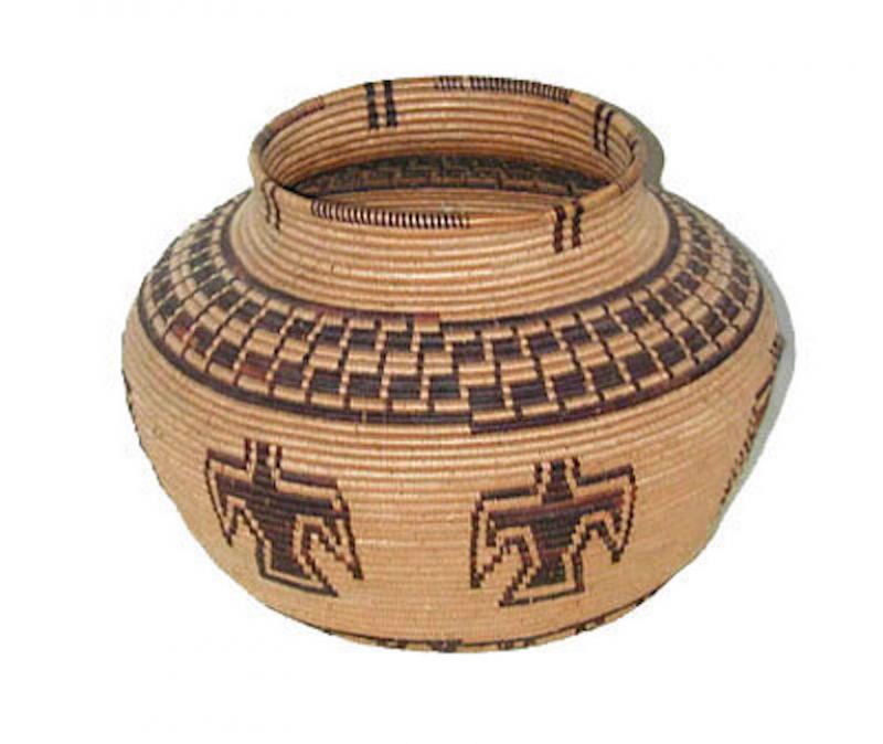 Panamint Shoshone pictorial basket