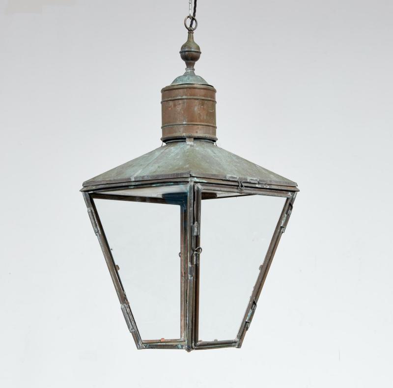 Patinated Copper Lantern