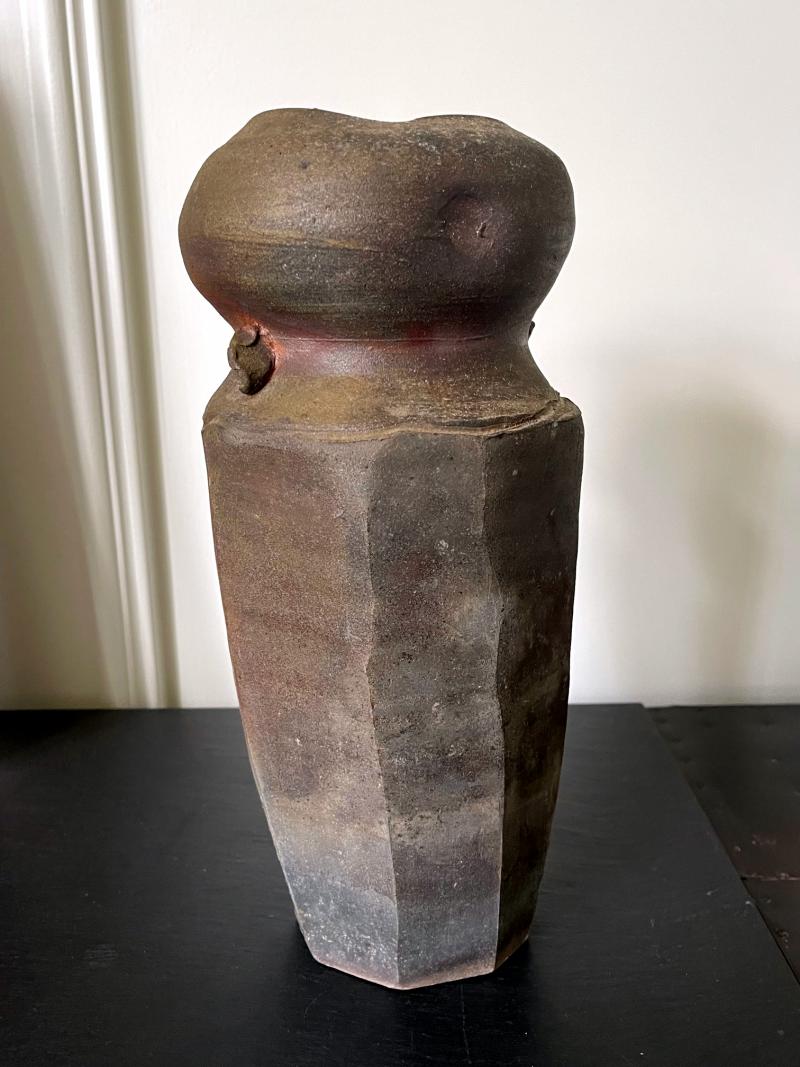 Paul Chaleff - Wood-Fired Ceramic Vase by Paul Chaleff