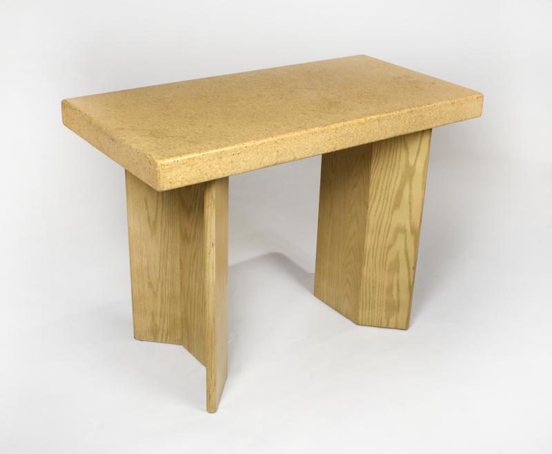 Paul Frankl - 1950s Paul Frankl Bleached Oak & Cork Console Table for ...