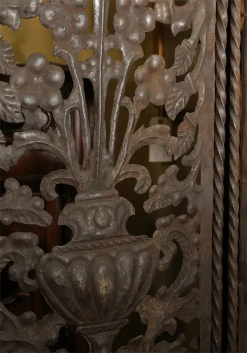 Paul Kiss - Edgar Brandt Inspired Wrought Iron Screen or Room Divider