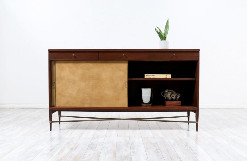 Paul McCobb - Paul McCobb "Irwin Collection" Credenza with Leather ...