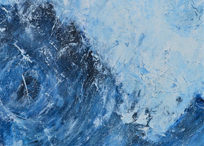 Penny Rumble - Power. Contemporary Seascape Oil painting