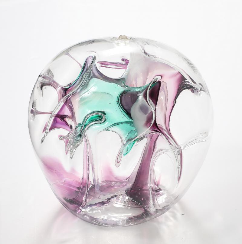 Peter Bramhall - Glass Orb Sculpture by Peter Bramhall 1998