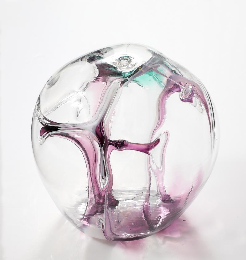 Peter Bramhall - Peter Bramhall Glass Orb Sculpture, Dated 1998