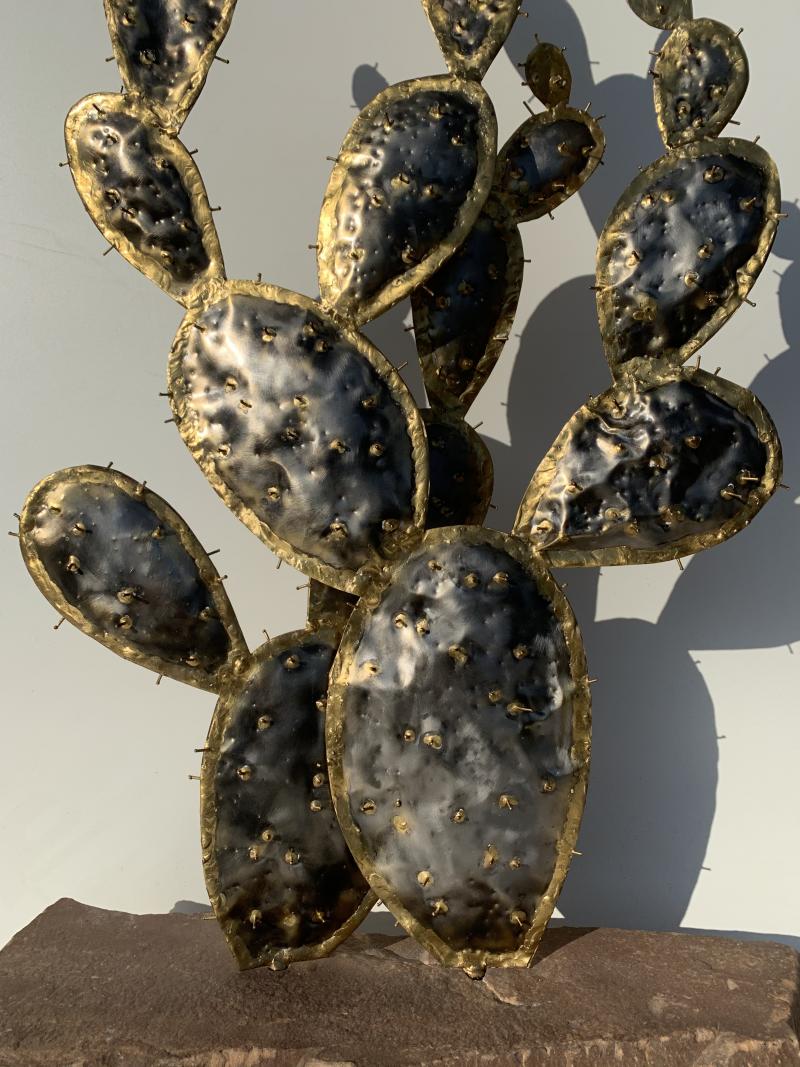 Pierre-Andre Monney - Brass Cactus Sculpture