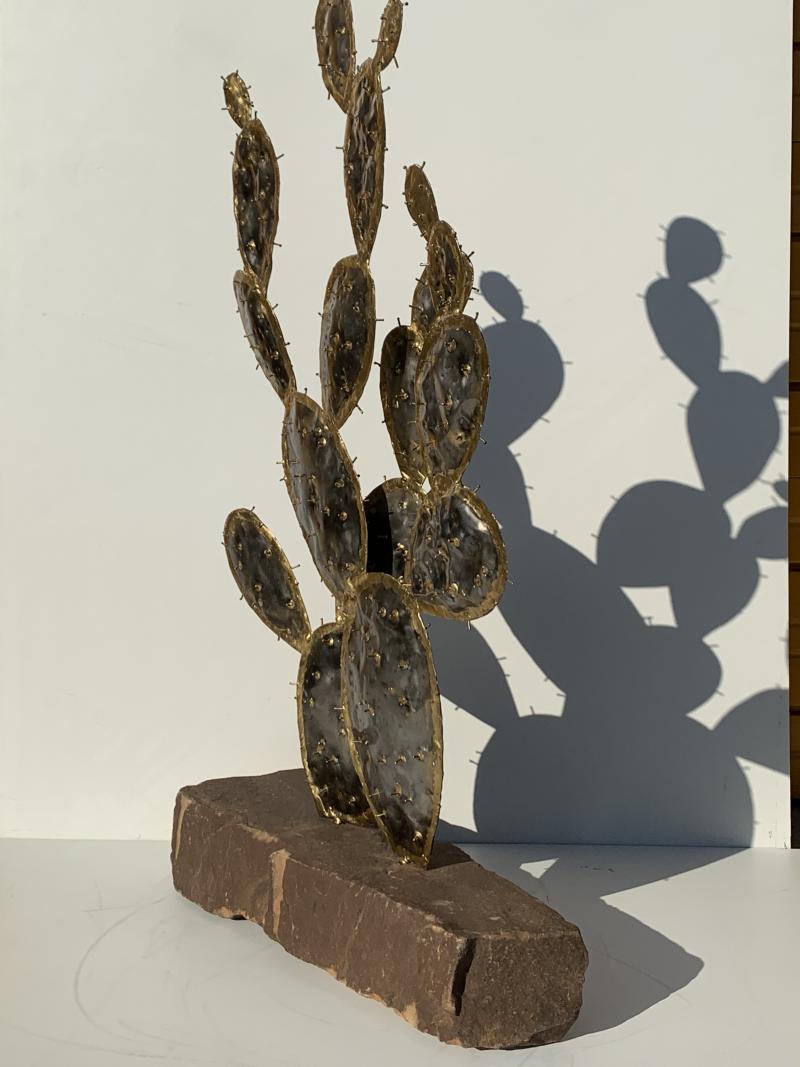 Pierre-Andre Monney - Brass Cactus Sculpture