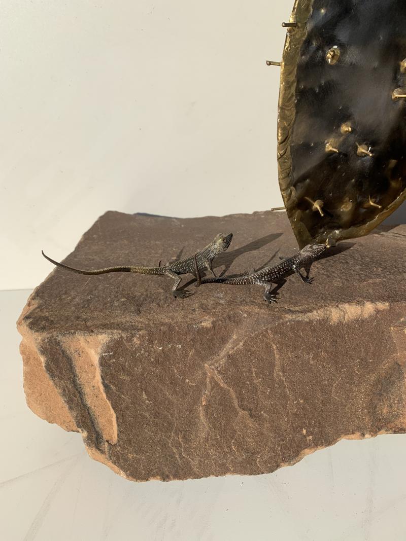 Pierre-Andre Monney - Brass Cactus Sculpture