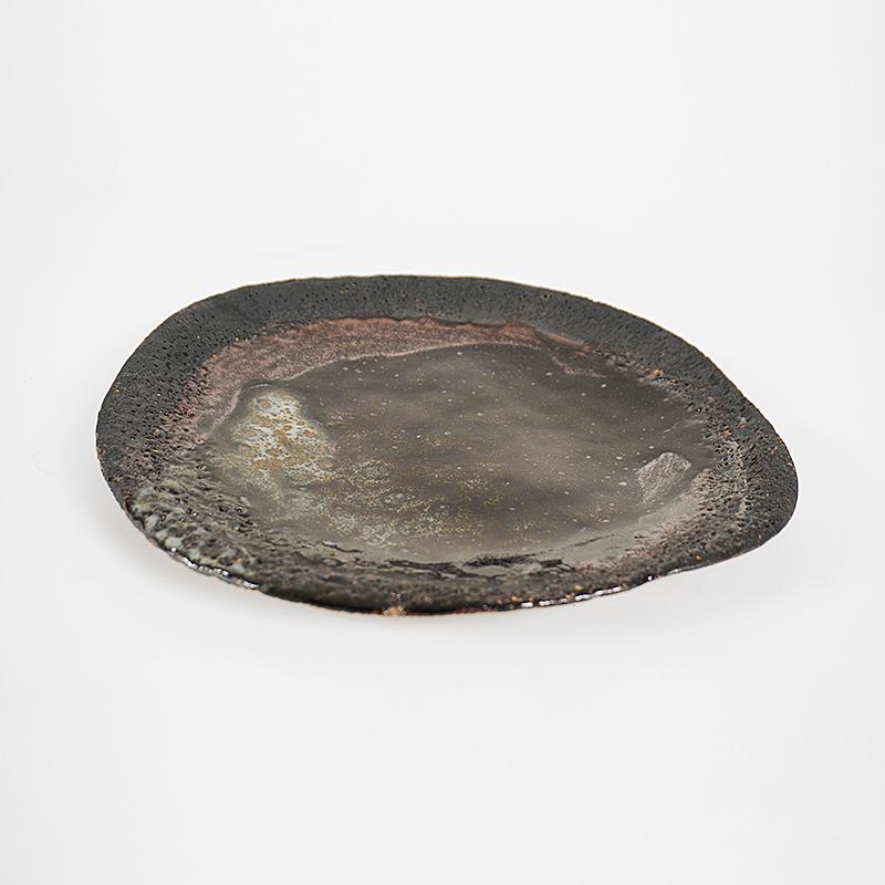 Pierre Casenove - CARBONE Handmade ceramic serving plate