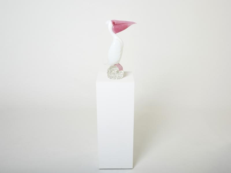 Pino Signoretto - Pino Signoretto Pelican murano glass sculpture 1970