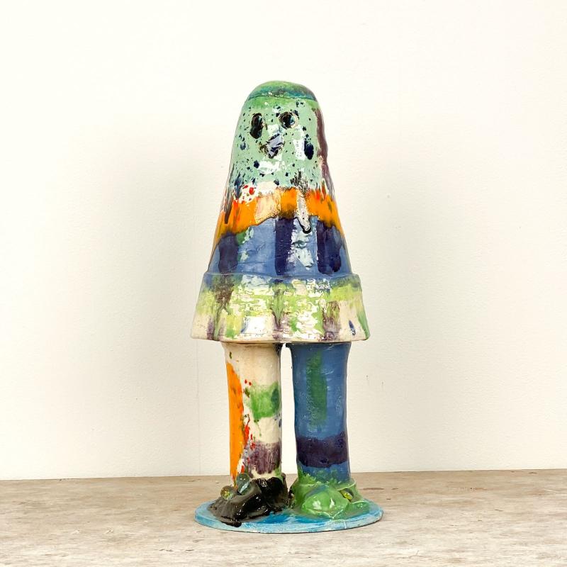 Pop Art Ceramic Figure, America circa 1990