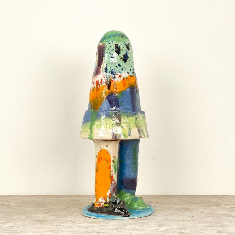 Pop Art Ceramic Figure, America circa 1990